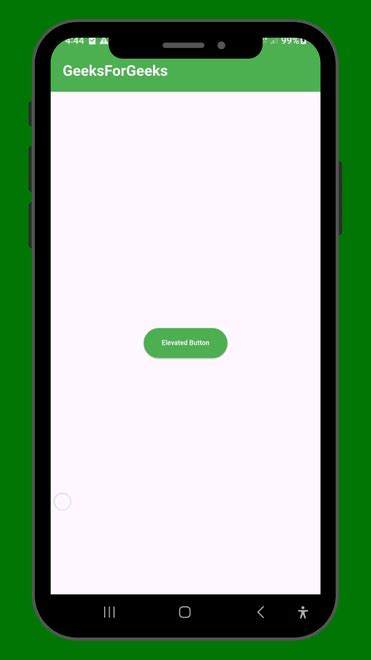 Flutter Elevatedbutton Widget Geeksforgeeks