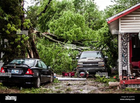May 5 2022 Foard Texas Us A Severe Storm Sweeps Across Western