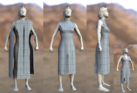 Example Of A Dress With Its Back Worn At Front As A Comparison The