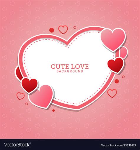 Cute Love Background Royalty Free Vector Image