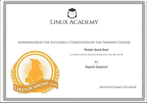 Rajesh Sanjeevi On Linkedin Thanks To Linux Academy For Docker Quick Start Now Time To Deep