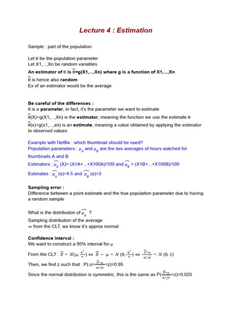 Data Analytics Notes Pdf Estimator Inference