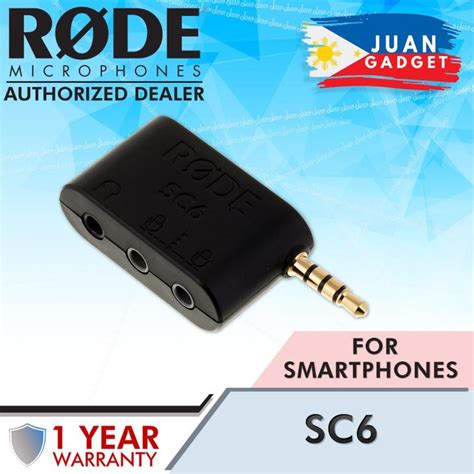 Rode Sc6 Dual Trrs Input And Headphone Output For Smartphones Jg