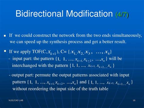 Ppt A Transformation Based Algorithm For Reversible Logic Synthesis