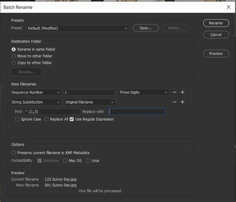 Solved Custome Batch Rename Adobe Community 13224528