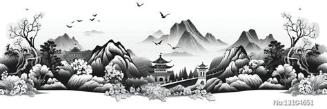 中国传统黑白装饰图样图片 行业图片 编号13104651 红动中国
