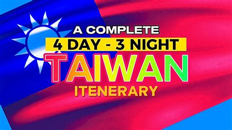 Complete Taiwan Itenerary 2023 YouTube