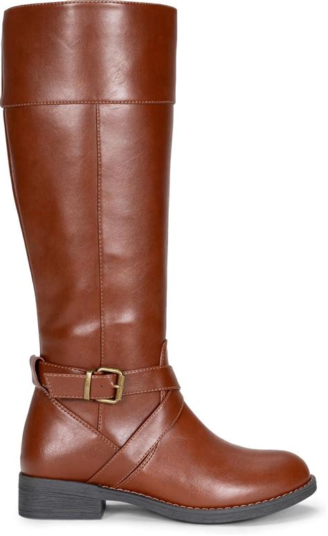Vepose Womens 949 Knee High Boots Tall Riding Boots Low Heel With Wide