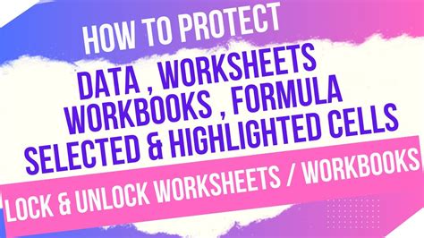 7 Ways To Lock Cells In Excel To Protect Data Formula Worksheet And Workbook Allowing Edit