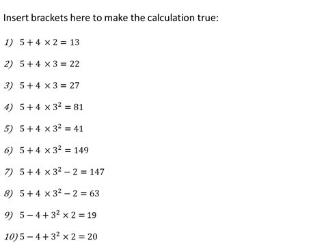 inserting brackets variation theory