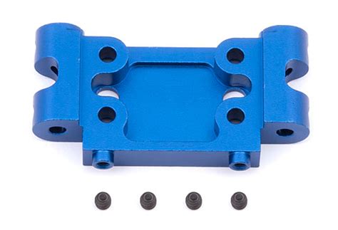 Ft Front Bulkhead Blue Aluminum Associated Electrics