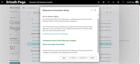 Dynamics 365 Business Central Integration With Microsoft Dataverse Srinath Pega