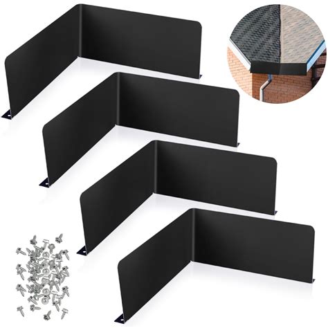 Blulu 4 Pcs Gutter Valley Splash Guards Metal Roofing Gutter Desertcart Uae