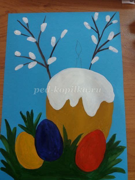 Рисование в детском саду Светлая Пасха поэтапно с фото для детей 6 7 лет Детсадовские