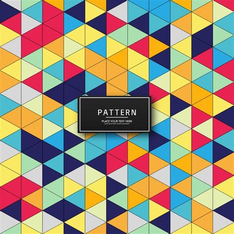 Free Vector Abstract Colorful Triangle Pattern Background Illustration