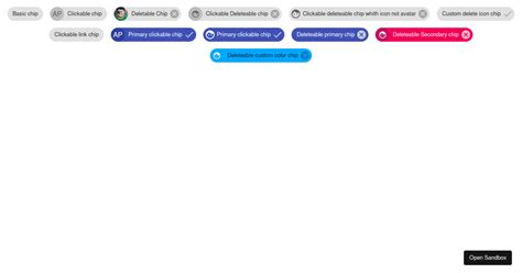 Material UI Chips Codesandbox