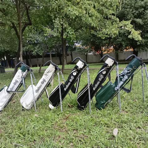 남녀공용 골프 스탠드 가방 Pu 삼각대 가방 작은 공 가방 트레이닝 가방 골프 건 가방 7 8 개 수납 가능 2023