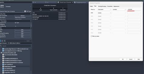 Solved Schedule Filters Autodesk Community