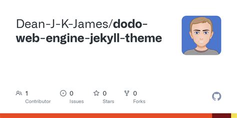 github dean j k james dodo web engine jekyll theme