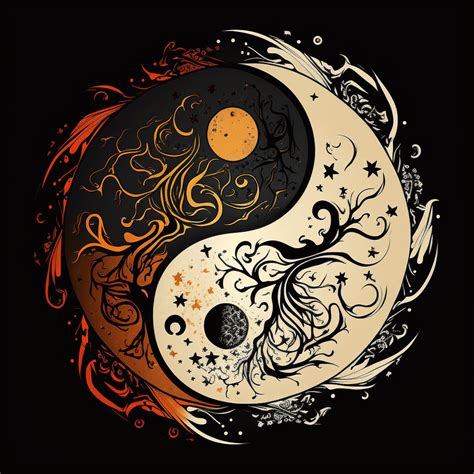 Yin Yang Sun Moon Tattoos