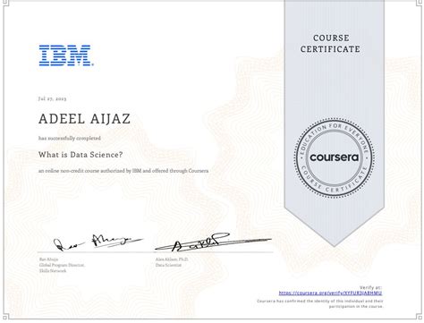 Adeel Khan On Linkedin Ibm Coursera Ibm Coursera Coursecompletion