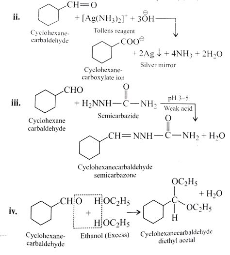 Predict The Products Formed When Cyclohexanecarbaldehyde Reacts With F