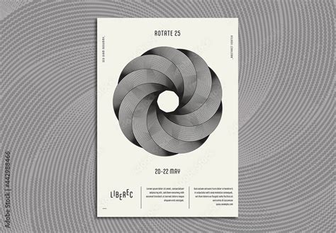 Abstract Radial Vortex Shape Background Design Cover Layout Stock