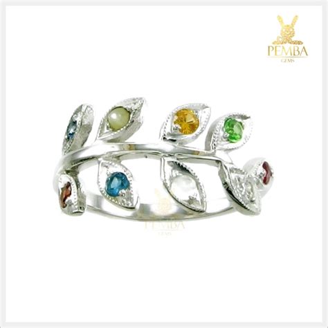 แหวนนพเก้าแท้ ใบมะกอก เงินแท้925 ชุบทองคำขาว Shopee Thailand