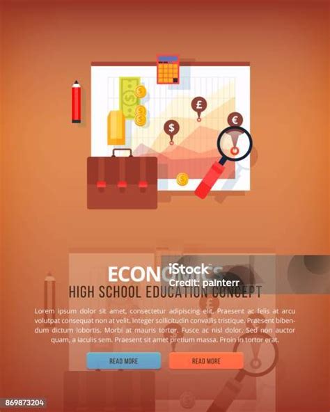 경제학에 대 한 평면 디자인 일러스트 레이 션 개념의 집합입니다 교육 및 지식 아이디어입니다 경제적인 과학입니다 웹 배너 및 홍보 자료에 대 한 개념입니다 계산기에 대한