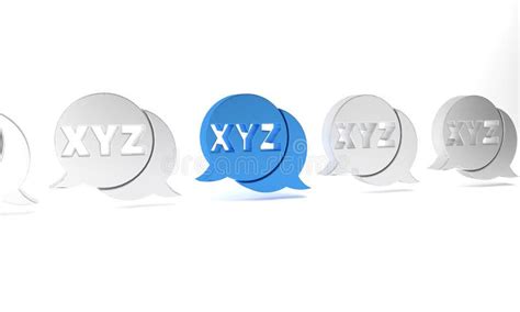 Blue Xyz Coordinate System Icon Isolated On White Background Xyz Axis For Graph Statistics