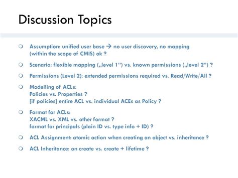 Cmis Acl Proposal Jan Ppt Download