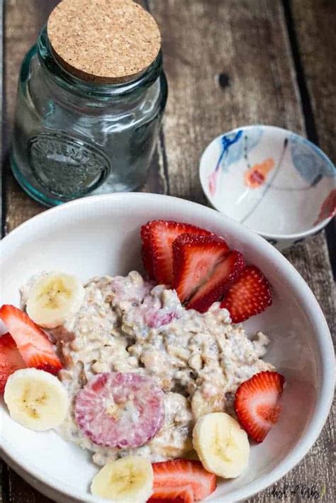 Strawberry Banana Overnight Oats Dash Of Herbs