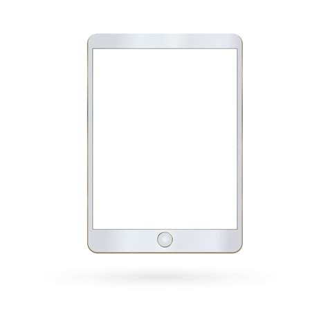 고립 된 태블릿 프리미엄 벡터