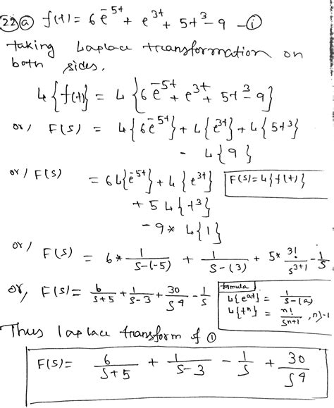 Solved How To Do It Evaluate The Laplace Transforms Of The Following Course Hero
