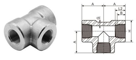 Threaded Tee Npt Threaded Tee Threaded Equal Tee