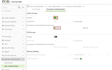 How Do I Set Up 2fa Login For Users On The Web Gui Of Usg Flex H Models — Zyxel Community