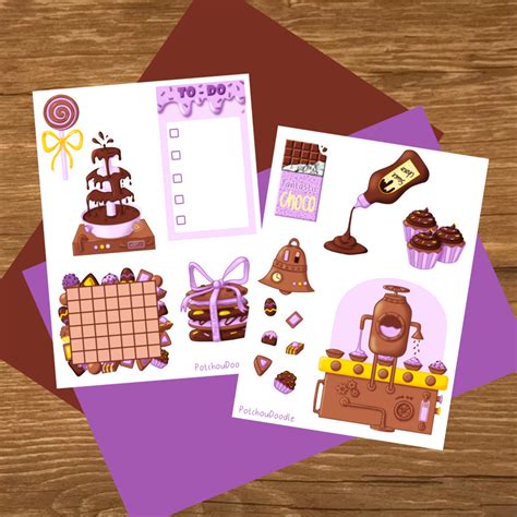 Kit De Stickers Usine à Chocolat Potchoudoodle S Ko Fi Shop