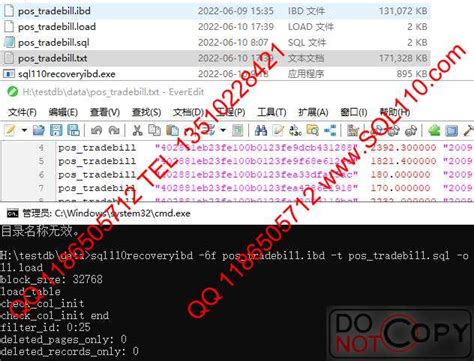 Mysql数据库恢复 Mariadb数据库恢复 Innodb表数据恢复 Ibd文件数据恢复