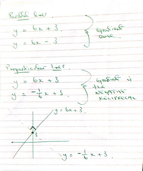 Equations Of Parallel And Perpendicular Lines Gcse Questions Tessshebaylo