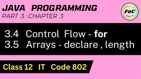 class 12 information technology it code 802 unit 3 java