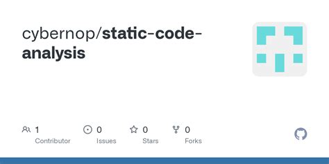 GitHub Cybernop Static Code Analysis