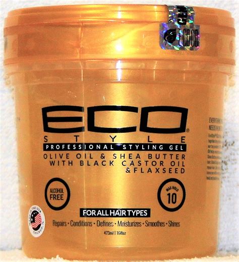 Eco Eco Professional Styling Gel Olive Oil And Shea Butter With Black