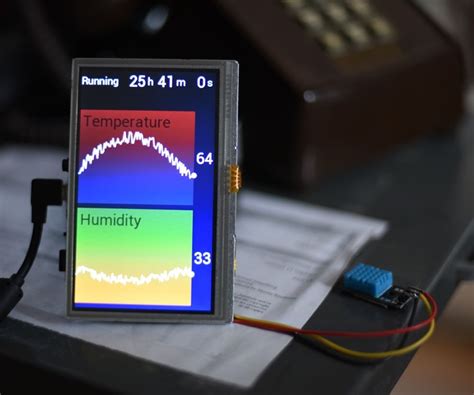 Arduino 24 Hour Temperature Humidity Display 3 Steps With Pictures Instructables