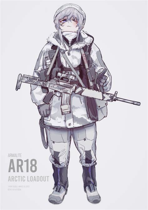 Safebooru 1girl Absurdres Alma01 Ar 18 Assault Rifle Bangs Blush
