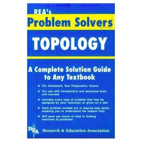 topology problem solver problem solvers solution guides the editors
