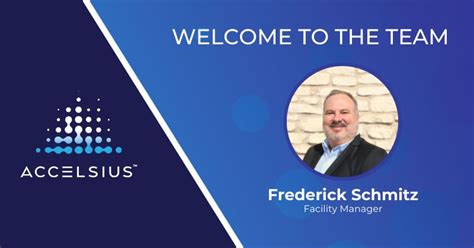 Welcome To The Team Frederick Schmitz Frederick Is A Seasoned Facilities Manager With A Proven