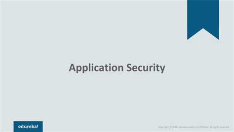 Application Security Application Security Tutorial Cyber Security Certification Course