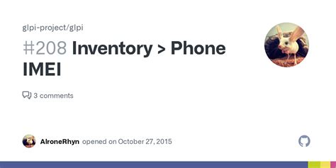 inventory phone imei · issue 208 · glpi project glpi · github