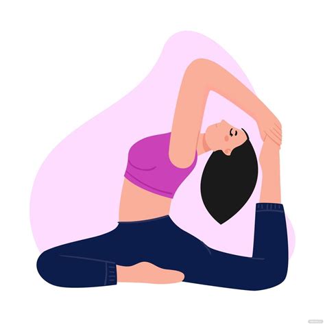 Yoga Images Clip Art Cartoon Yoga Clipart In Illustrator Svg 