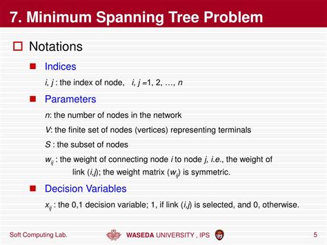 ppt 7 minimum spanning tree problem powerpoint presentation free download id 2766138
